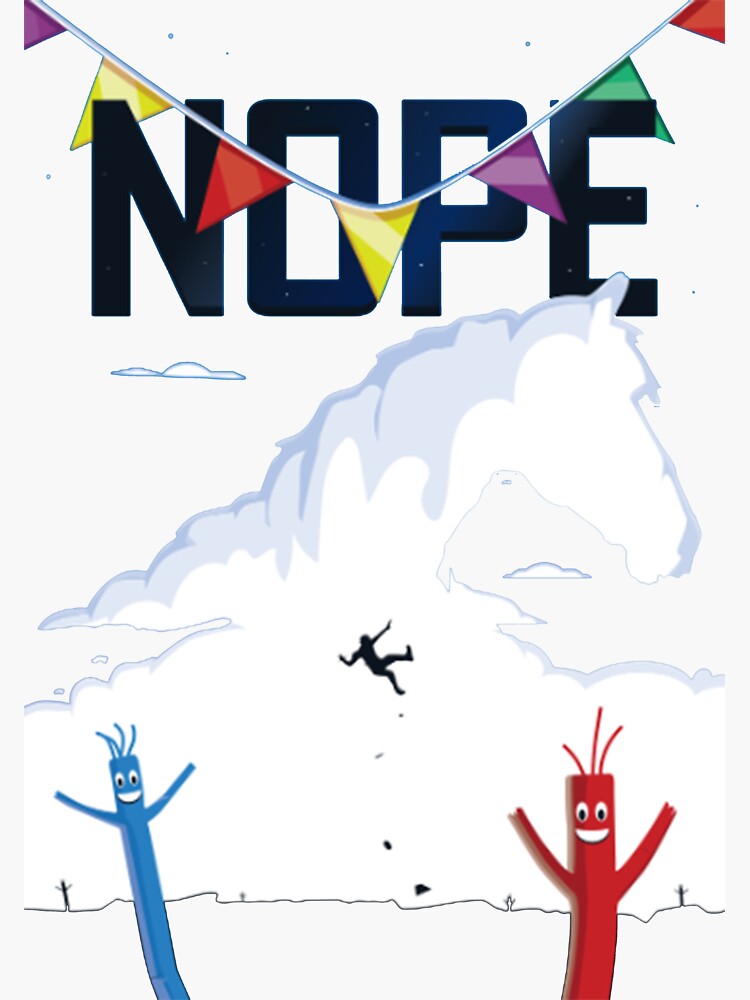 "Nope Movie" Sticker for Sale by Asshshop | Redbubble