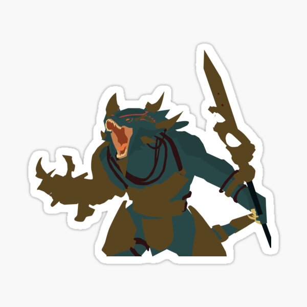 "Kroq-Gar Total War Warhammer" Sticker for Sale by Guyudontknow | Redbubble