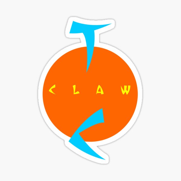 "Tiger Claw (Blue)" Sticker for Sale by Airwear60 | Redbubble