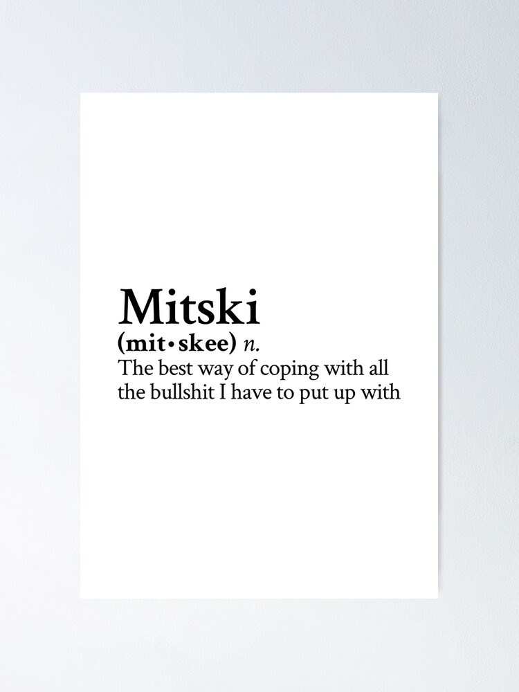 "Mitski" Poster for Sale by StickTheSong | Redbubble
