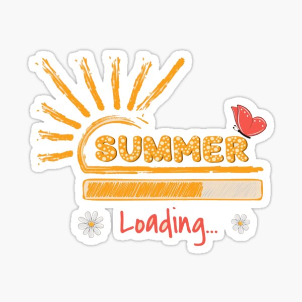 "Hello Summer Loading" Sticker for Sale by t-shirts-Films | Redbubble