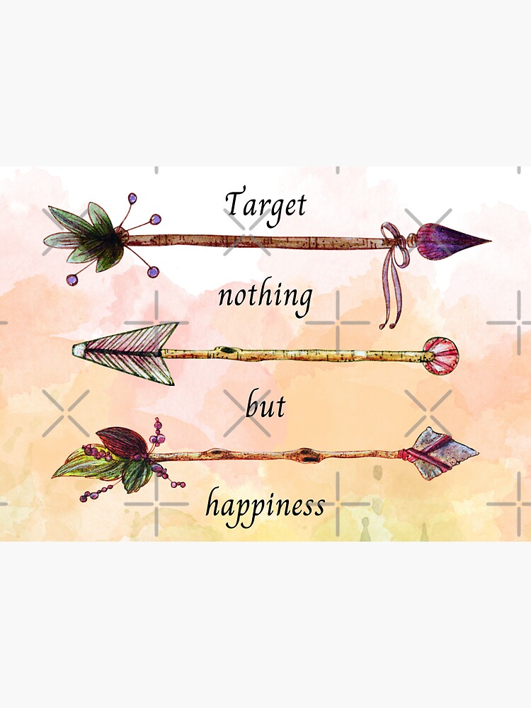 "Target Happiness Archery Arrows Affirmation Inspirational motivational ...
