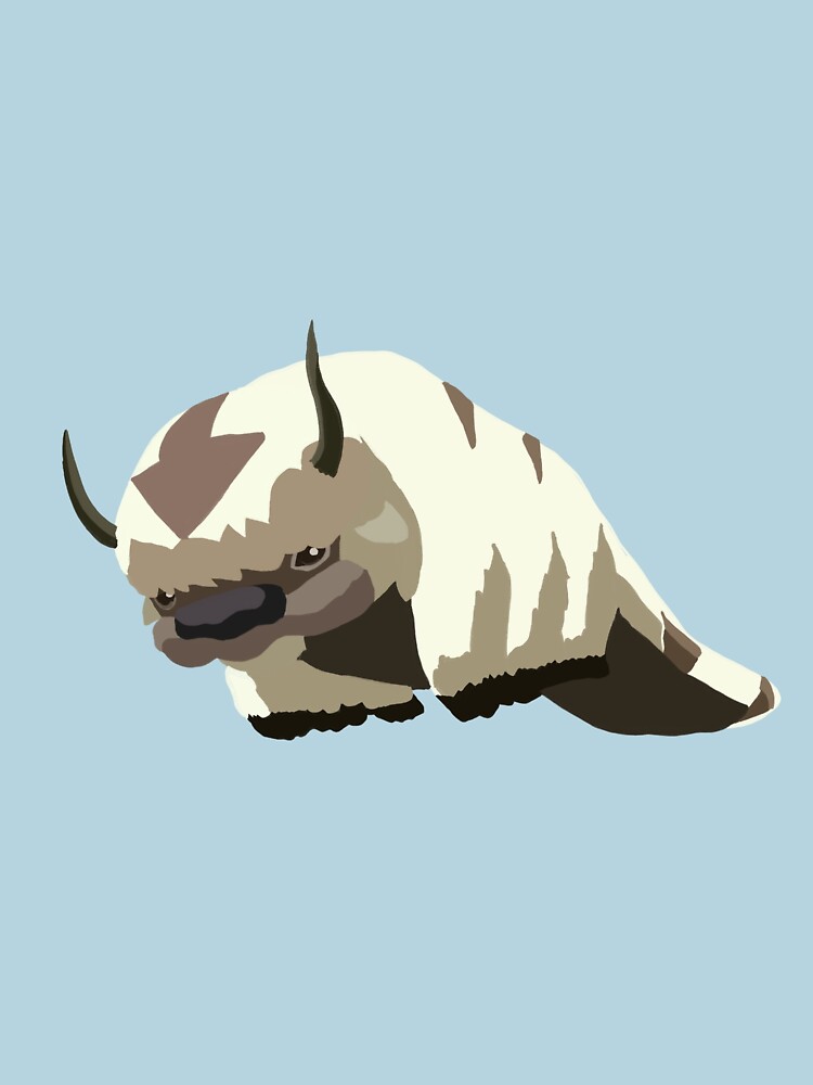 "Avatar Appa Flying - Blue Background" Sticker for Sale by emmaleeorr ...