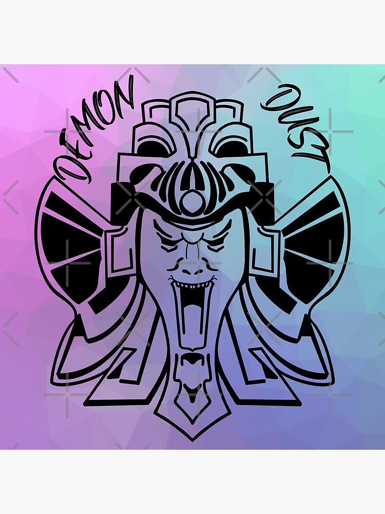 " Japanese demon dust art" Poster for Sale by Taseva | Redbubble