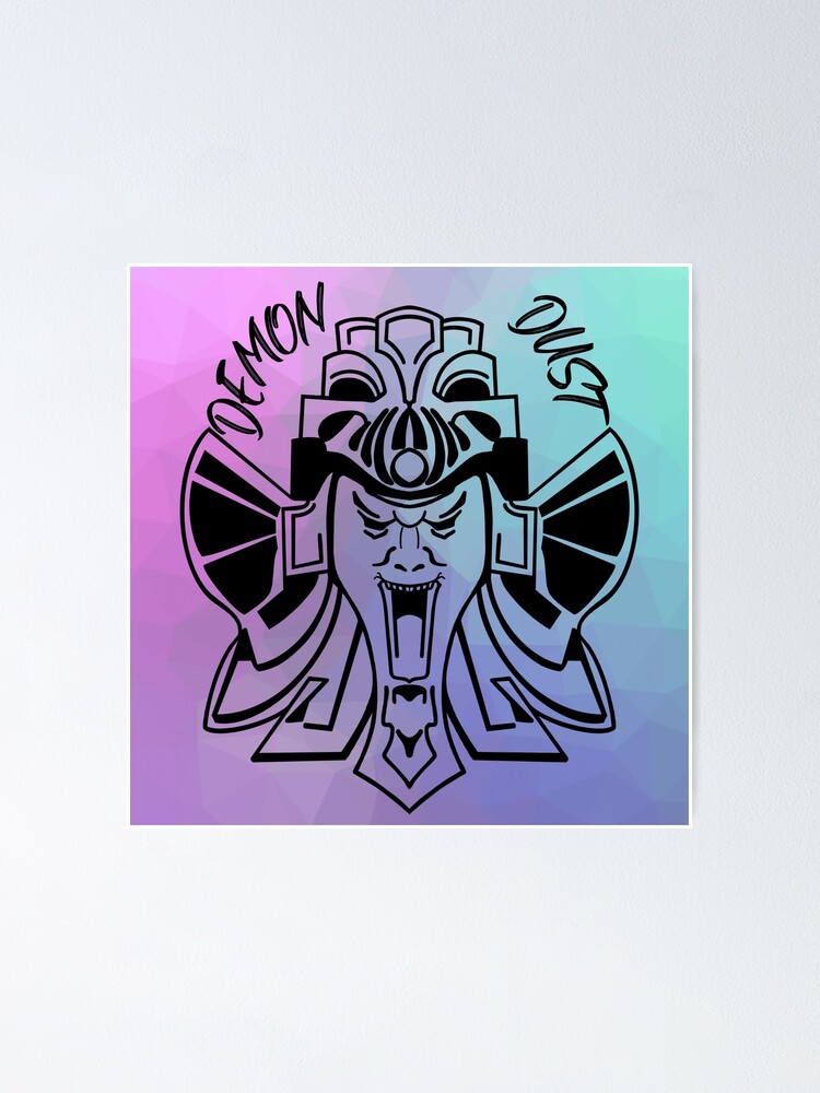" Japanese demon dust art" Poster for Sale by Taseva | Redbubble