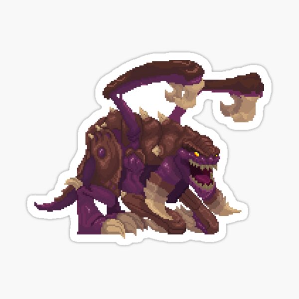 "Zergling Pixel Sprite" Sticker for Sale by KingPrawn82 | Redbubble