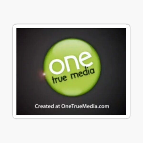 "One True Media" Sticker for Sale by keighty80 | Redbubble