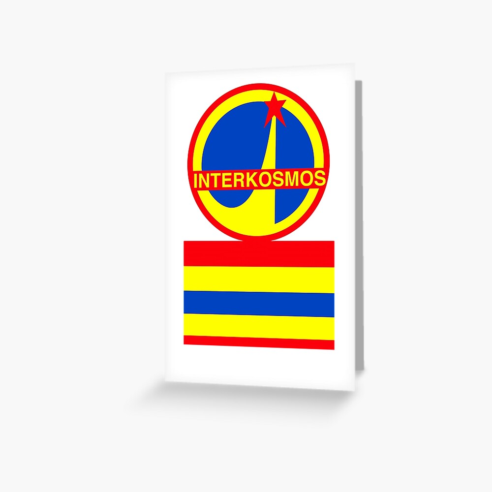 "INTERKOSMOS 3A" Greeting Card by IMPACTEES | Redbubble