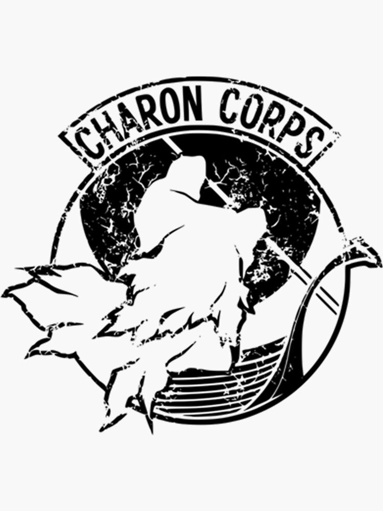 "Charon Corps Emblem (Black) " Sticker for Sale by RazorTown | Redbubble