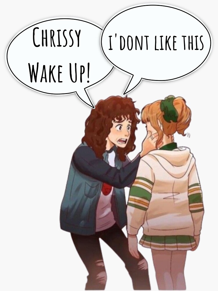 "Chrissy Wake Up sticker design Chrissy Wake Up stickerss" Sticker for ...