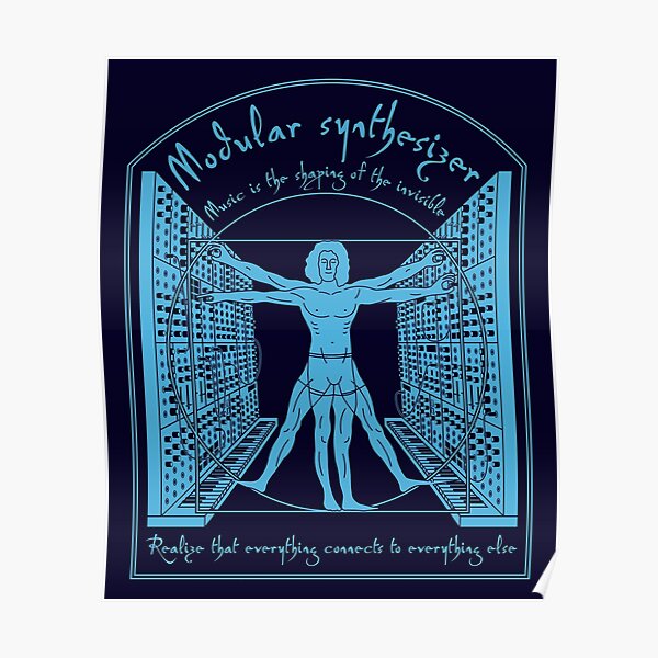 "Modular Synth Player" Poster for Sale by AtomicMalibu | Redbubble