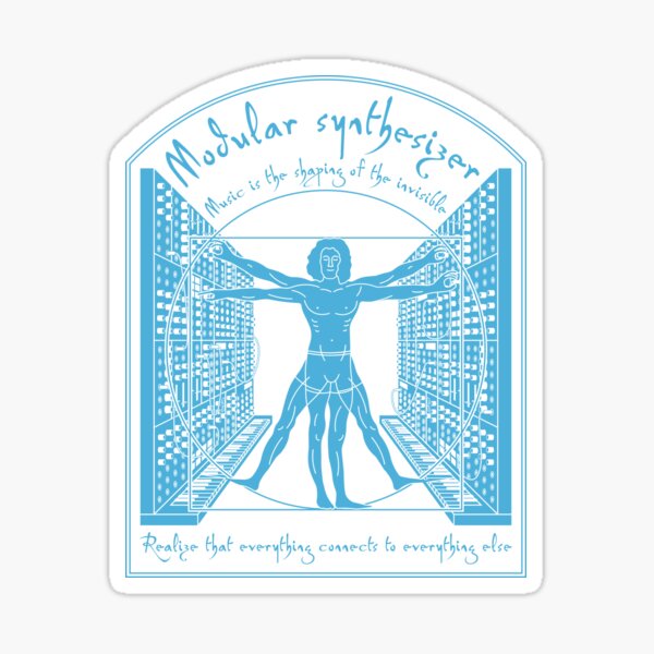 "Modular Synth Player" Sticker for Sale by AtomicMalibu | Redbubble