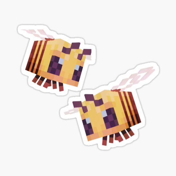 "Minecraft Bee" Sticker for Sale by Loram | Redbubble