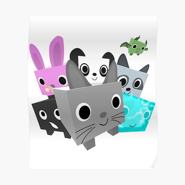 "Pet Simulator " Poster for Sale by IconicNJs | Redbubble