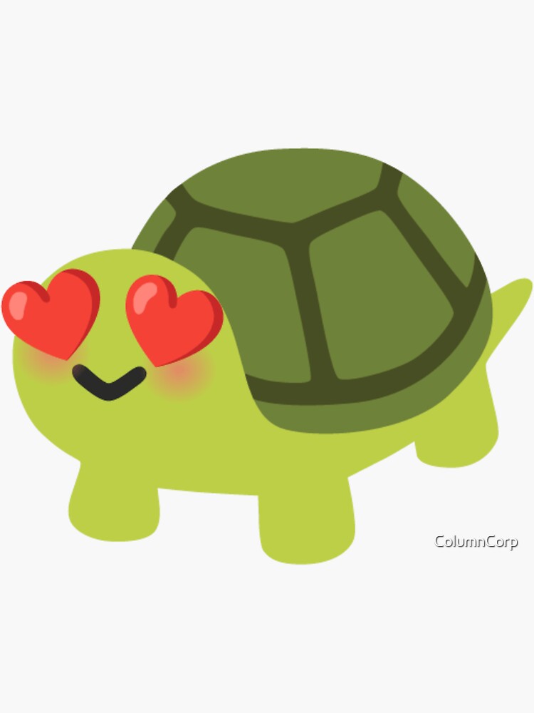 "Heart Eyed Turtle" Sticker for Sale by ColumnCorp | Redbubble