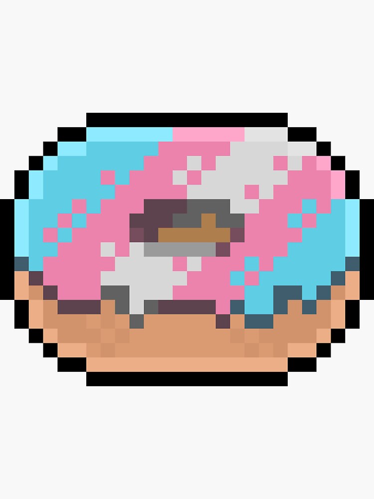 "Transgender Pride Donut" Sticker for Sale by s8arsonist | Redbubble