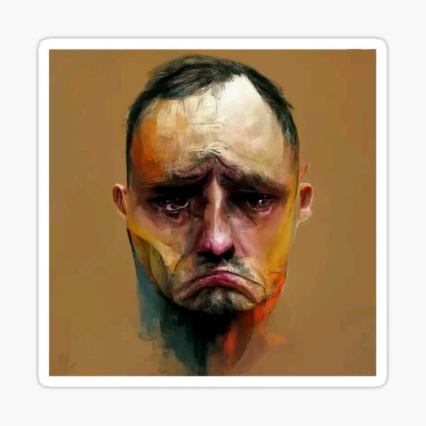 "Sadness" Sticker for Sale by AhmedHelal8395 | Redbubble