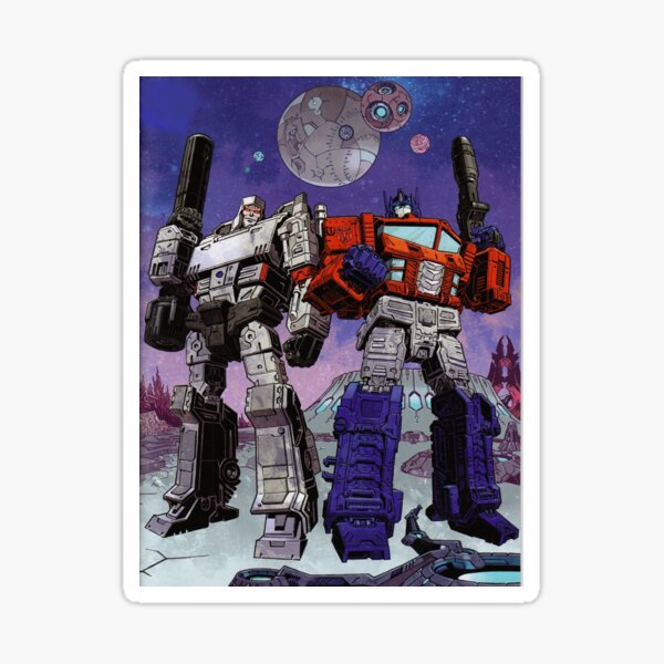 "Megatron & Optimus Prime - Transformers" Sticker for Sale by ...
