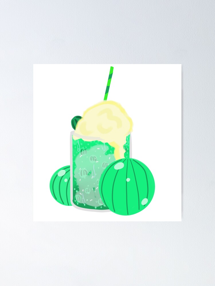 "Melon Soda Float" Poster for Sale by kitaemirae | Redbubble