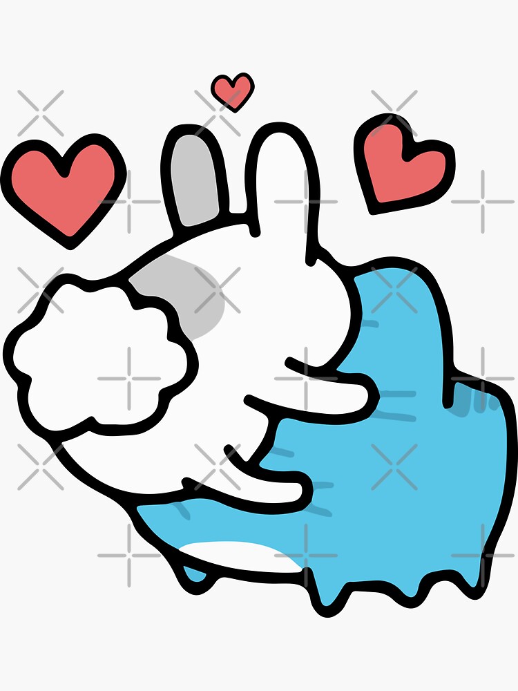 "Cat bug and rabbit, Bug hug" Sticker for Sale by Mochi-Animals | Redbubble