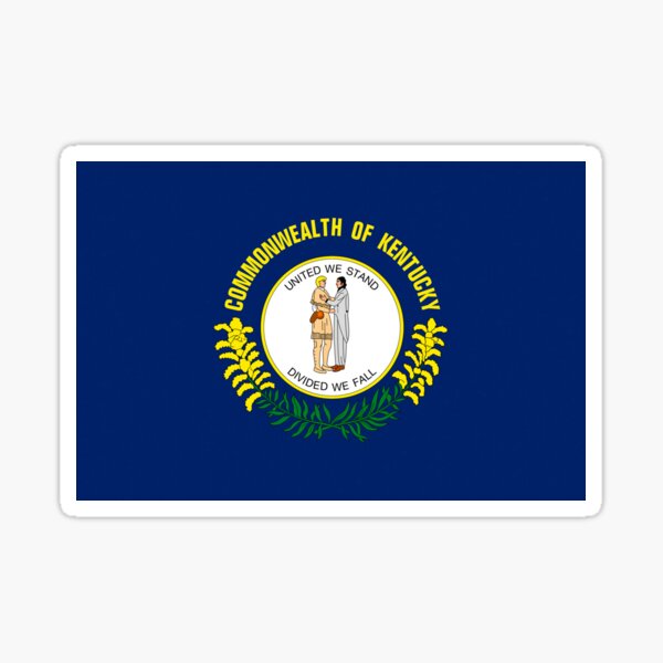 "Kentucky - Kentuckian Flag" Sticker for Sale by FlagsWorld | Redbubble