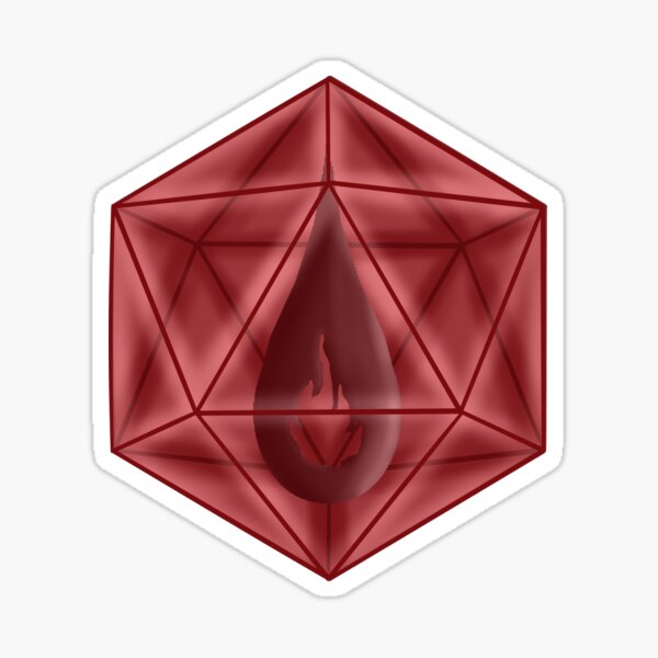"Sorcerer D20" Sticker for Sale by DrewzicIllus | Redbubble