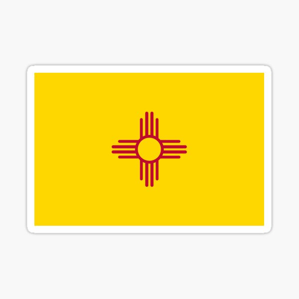 "New Mexico - New Mexican Flag" Sticker for Sale by FlagsWorld | Redbubble