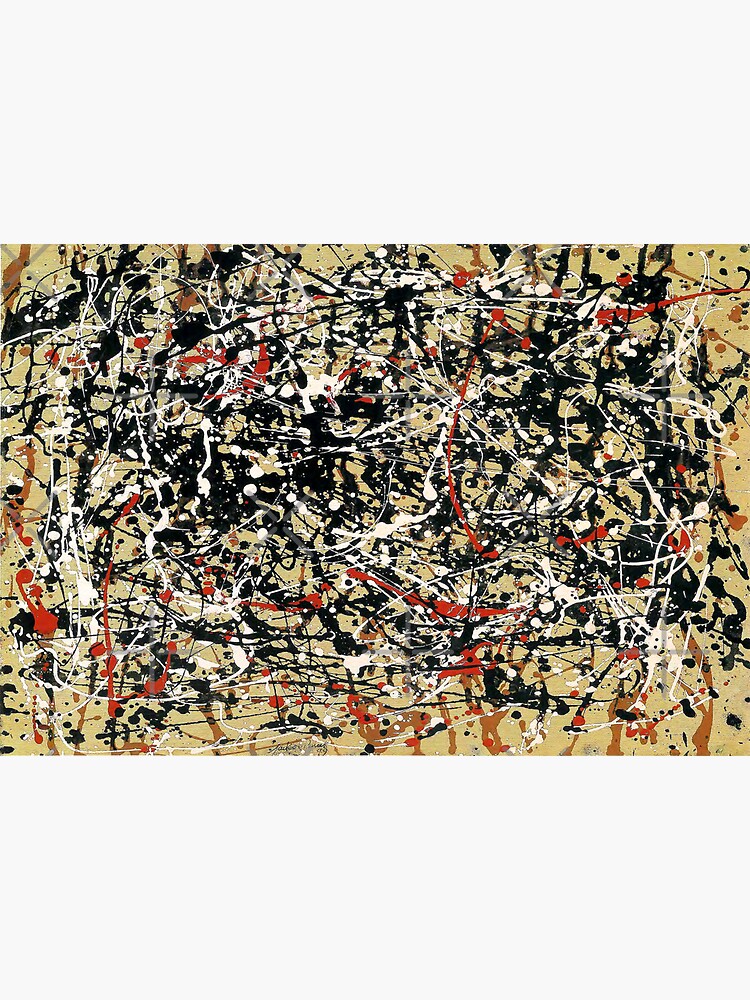 "Jackson Pollock" Sticker for Sale by itsmeart | Redbubble