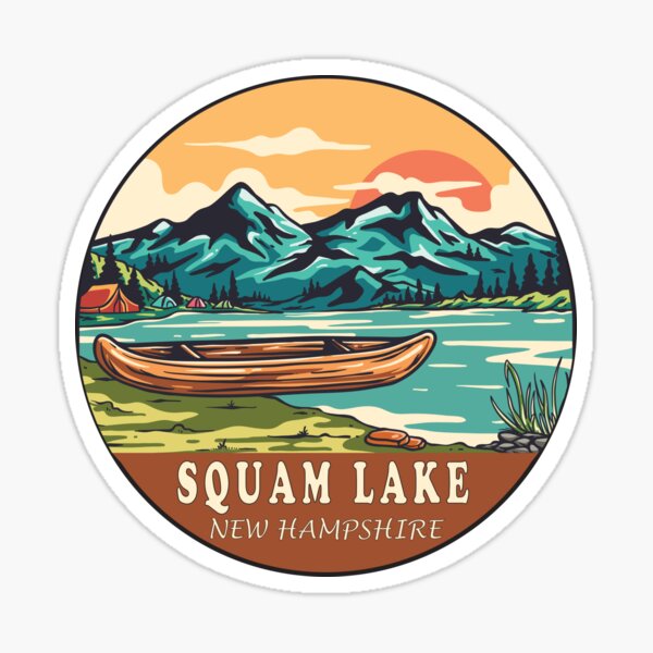 "Squam Lake New Hampshire | Boating | Fishing" Sticker for Sale by ...
