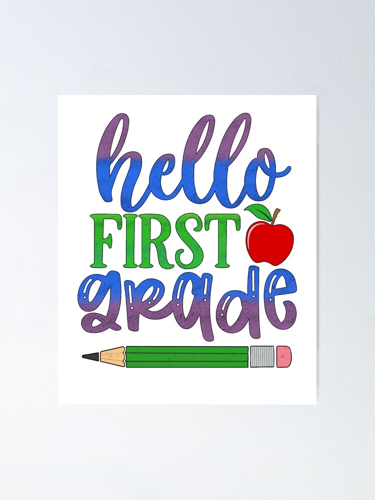 Póster «Hola, primer grado, bienvenidos al equipo de primer grado» de ... Póster «Hola, primer grado, bienvenidos al equipo de primer grado» de ...