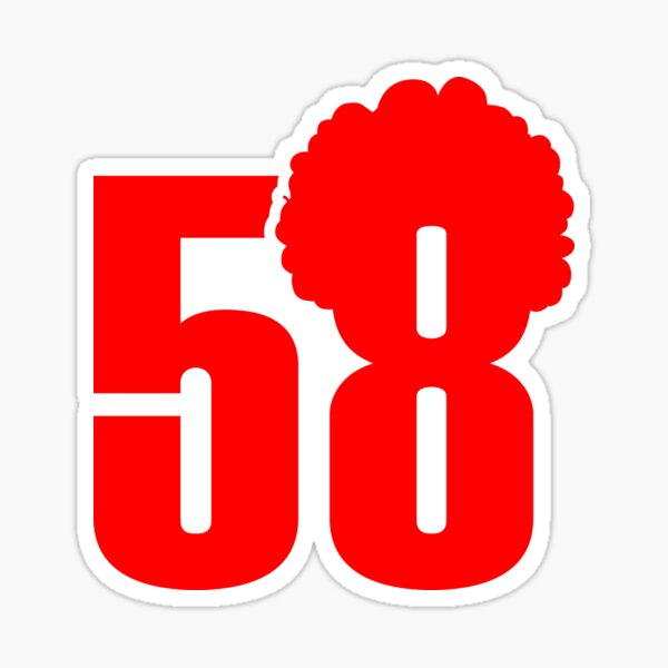 "58 Simoncelli" Sticker for Sale by ynrd07 | Redbubble
