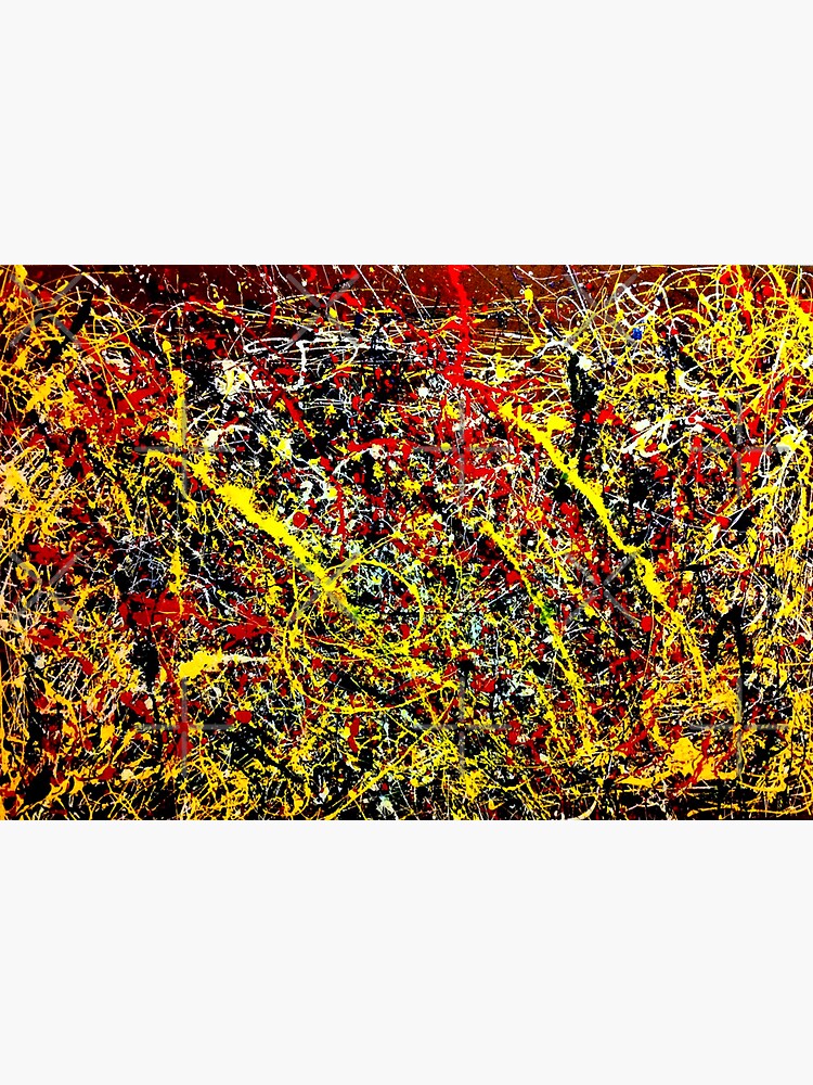 "Jackson Pollock" Sticker for Sale by itsmeart | Redbubble