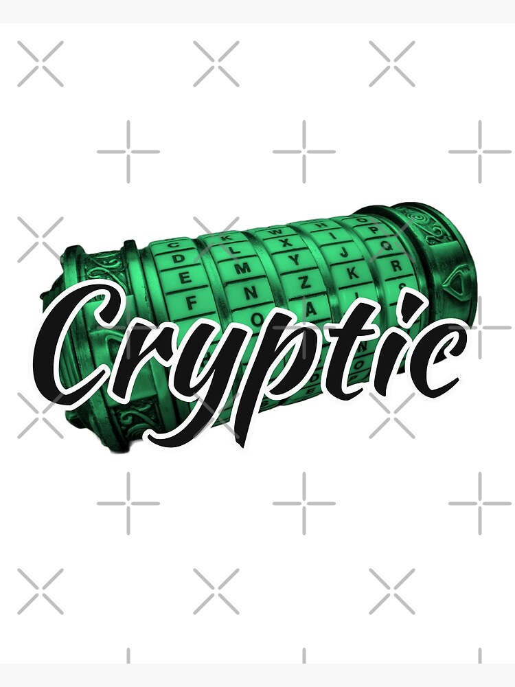 "It's All Cryptic... Cryptex" Poster for Sale by KizmetBoutique | Redbubble