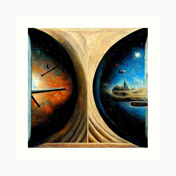 "Time and relative dimensions in space - surreal art" Art Print for Sale by ontano | Redbubble