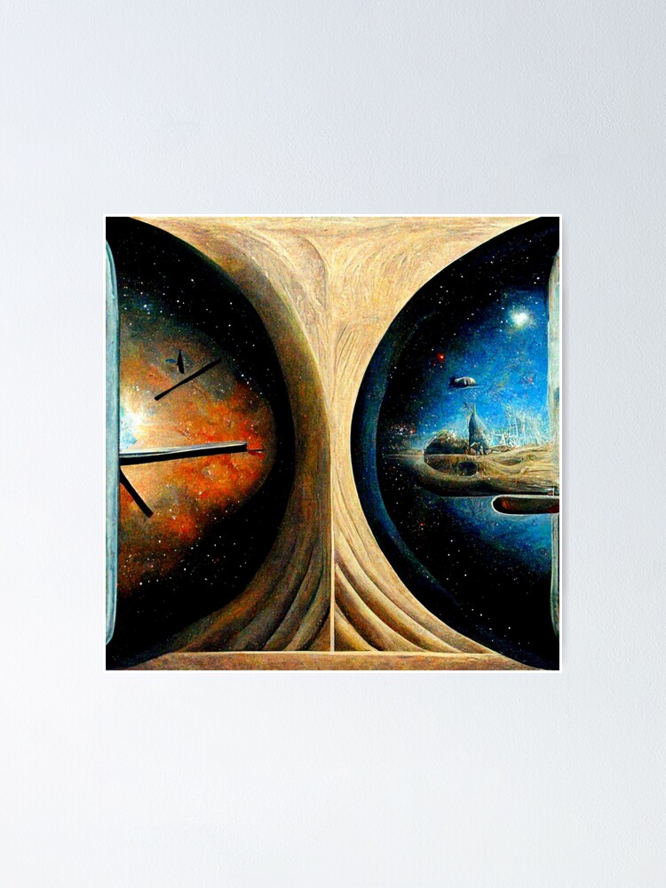 "Time and relative dimensions in space - surreal art" Poster for Sale ...