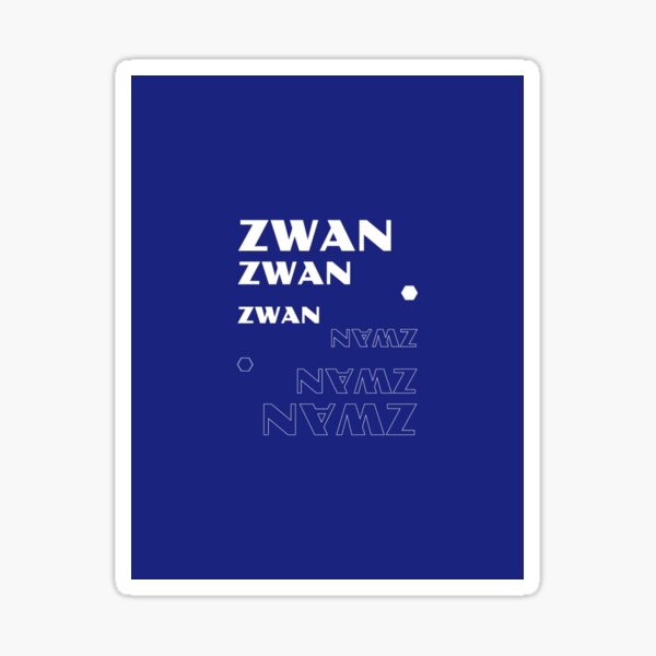 "Zwan Honestly" Sticker for Sale by byrne-ma | Redbubble