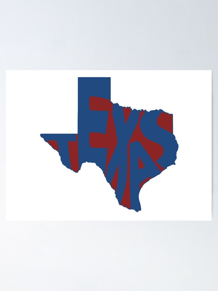 "Texas State Word Art" Poster by surgedesigns | Redbubble