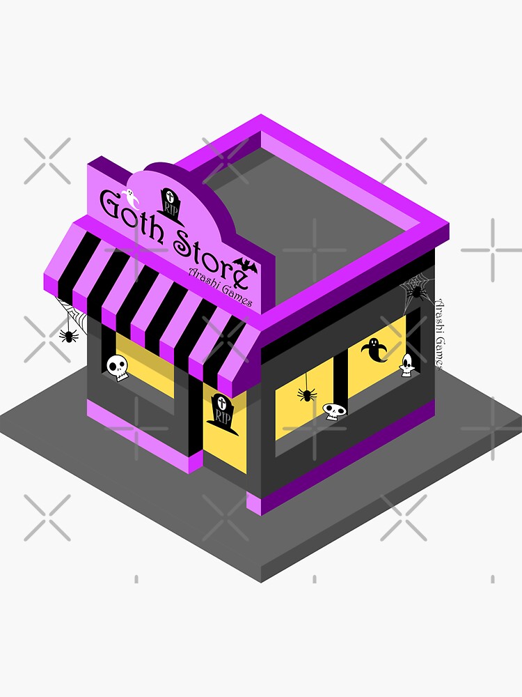 "Goth Store" Sticker for Sale by ArashiiGames | Redbubble