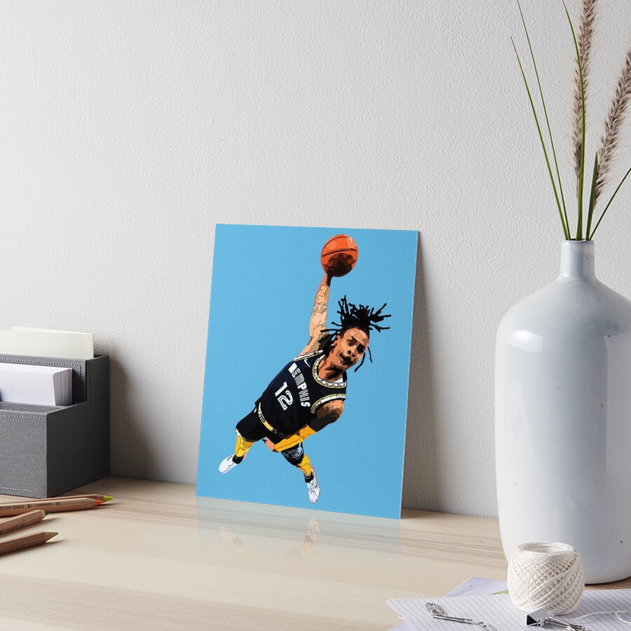 "Ja Morant Dunk" Art Board Print for Sale by egyArtist | Redbubble