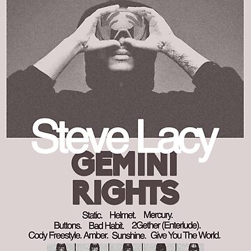 "Steve Lacy, Gemini Rights Ultra-HD " Sticker for Sale by Mat 000 ...