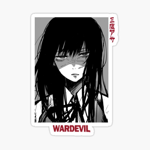 "Asa Mitaka War Devil - Chainsaw Man" Sticker for Sale by Shugoku ...