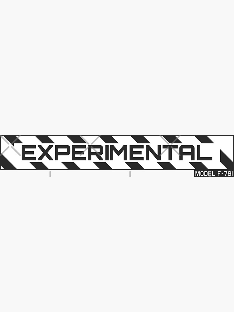"Experimental model decal " Sticker for Sale by Dr-Evil | Redbubble