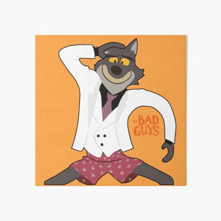"Mr. Wolf sticker The Bad Guys" Art Board Print for Sale by ...
