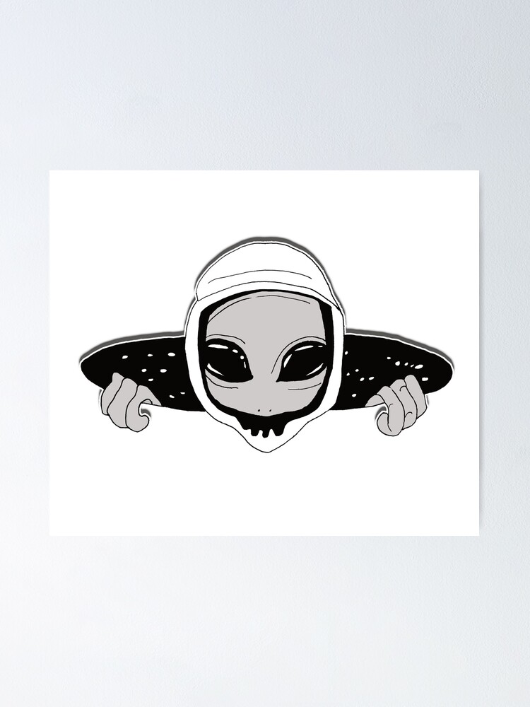 "Alien in the black hole" Poster for Sale by Paralaxe | Redbubble