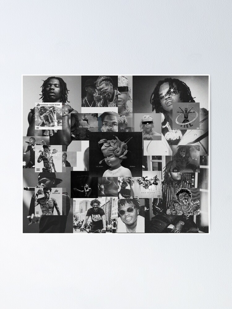 "Lil Baby & Gunna | B&W Album Collage" Poster for Sale by HaysMolm ...