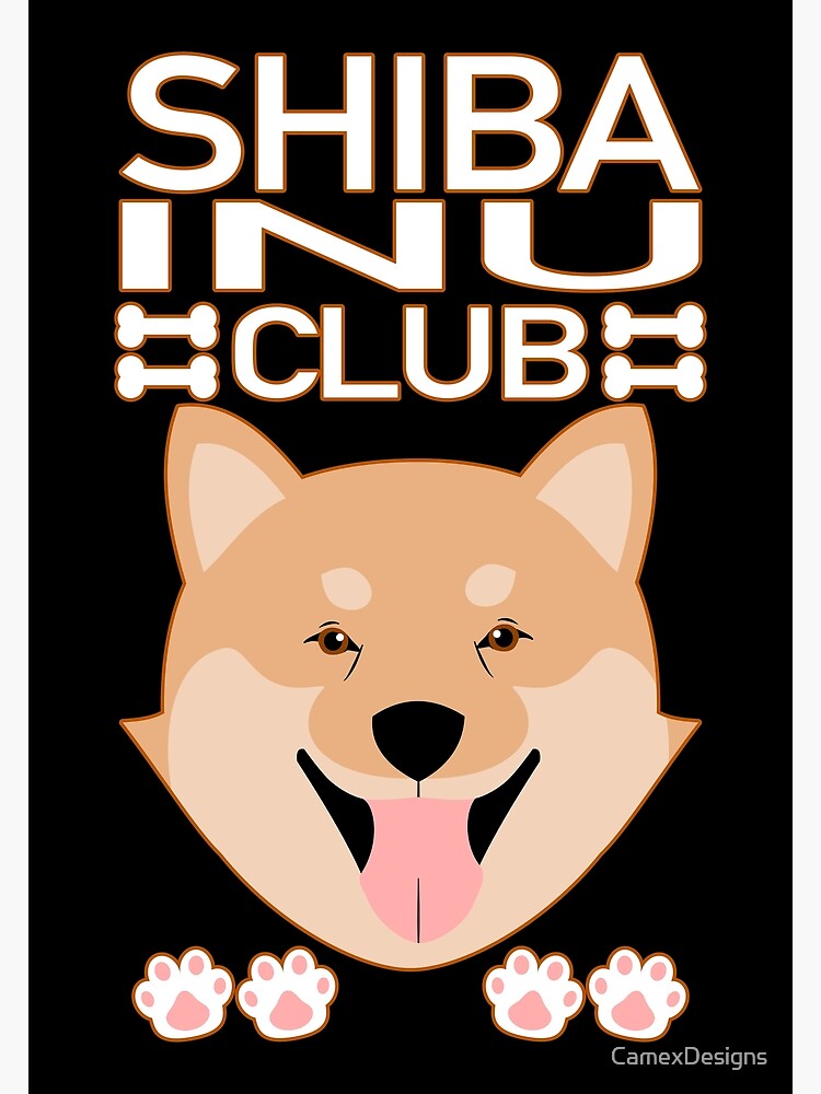 "Shiba Inu Club - Blonde Color Variant" Poster for Sale by CamexDesigns ...