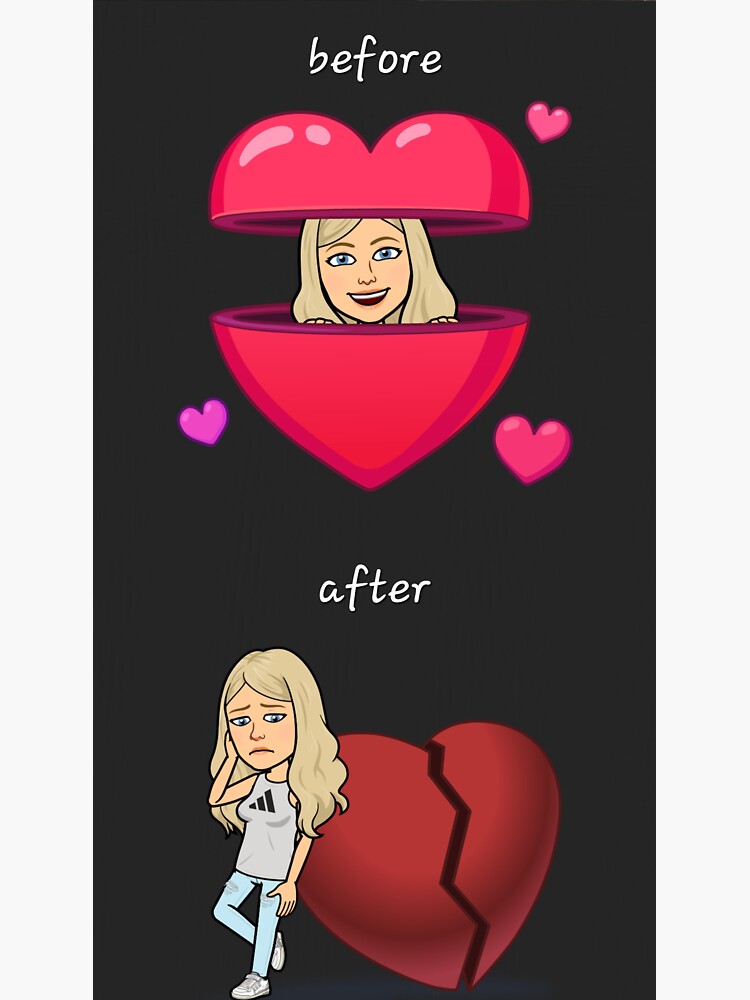 "Heartbreak" Sticker for Sale by Maddie-1994 | Redbubble