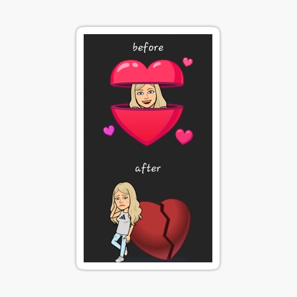 "Heartbreak" Sticker for Sale by Maddie-1994 | Redbubble