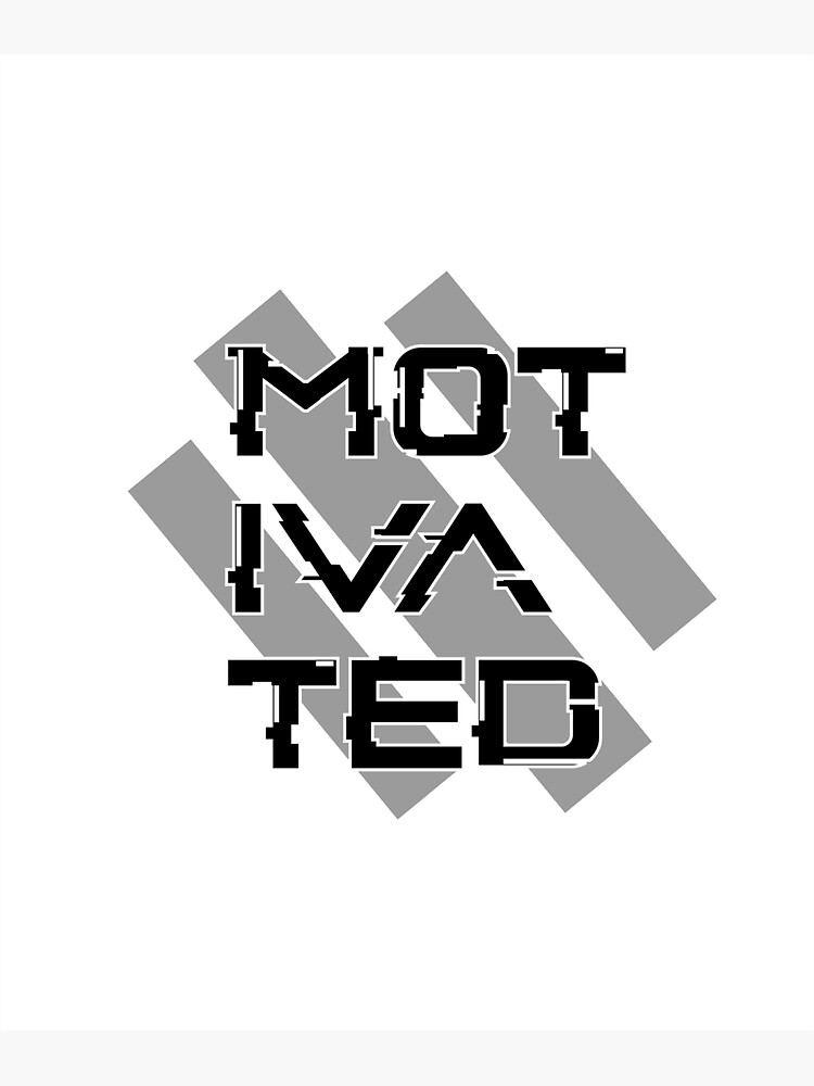 "Motivated" Sticker for Sale by PrimeKonsept | Redbubble