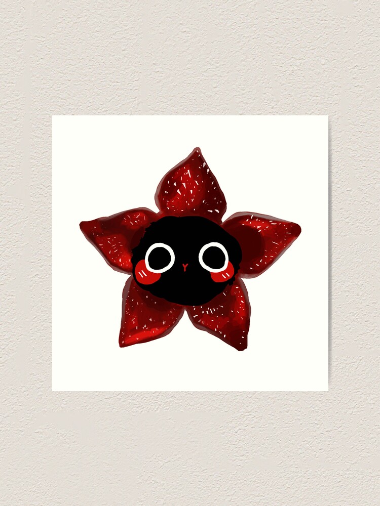 "demogorgon cat stranger things" Art Print for Sale by kworin | Redbubble